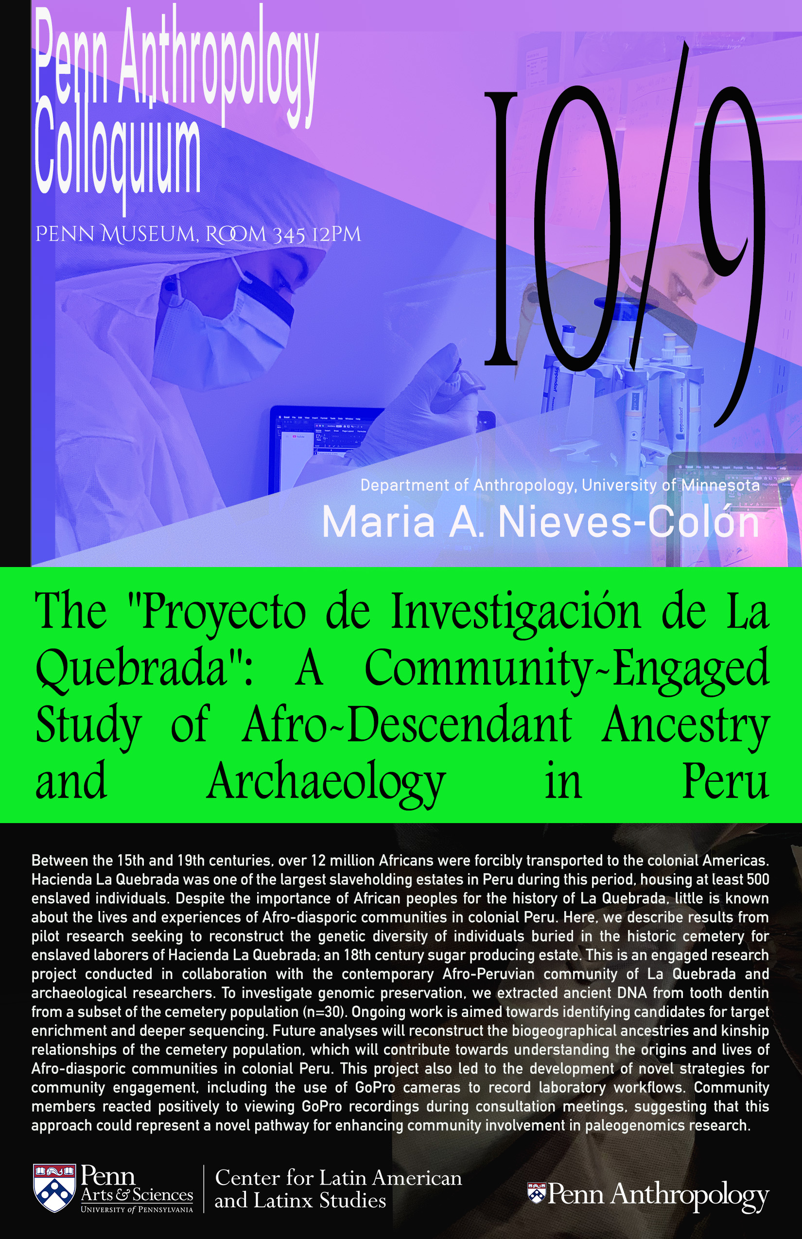 Maria Nieves Colón - (Department of Anthropology, University of Minnesota) - "The ‘Proyecto de ...